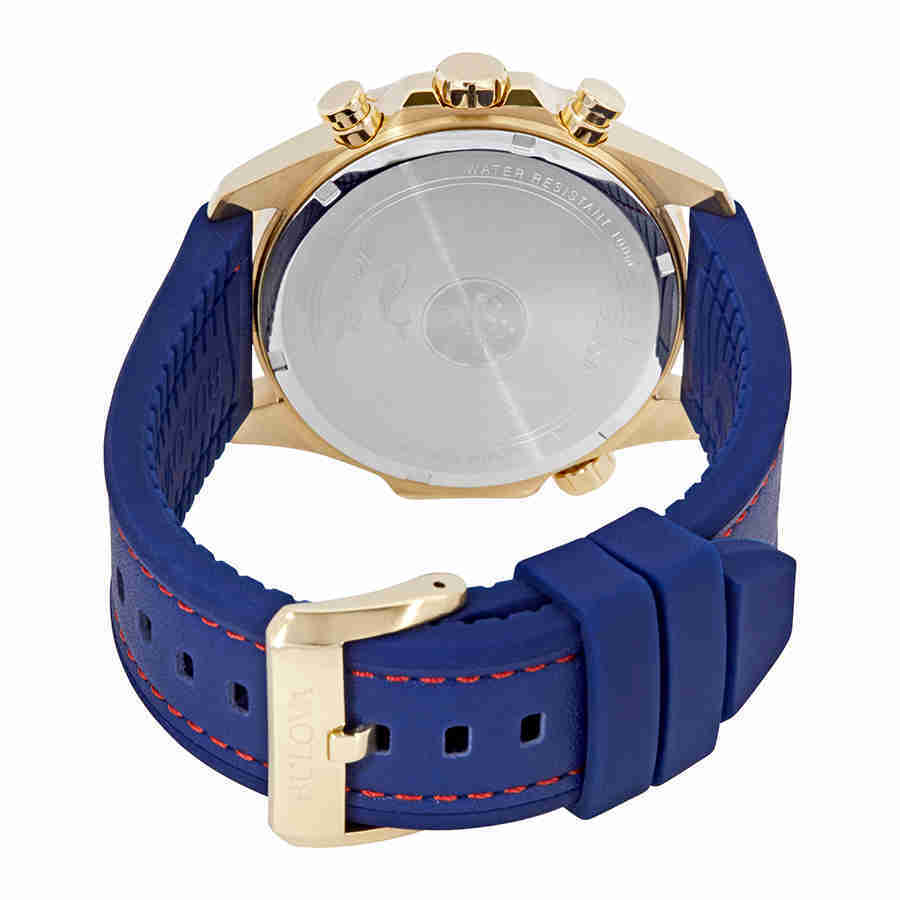 Bulova Marine Star Chronograph Blue Dial Mens Watch 97B168 Bulova