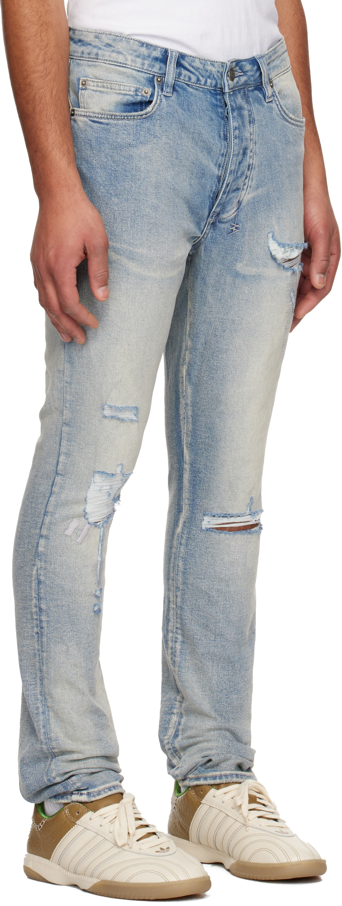 Ksubi Blue Chitch Punk Thrashed Jeans Ksubi