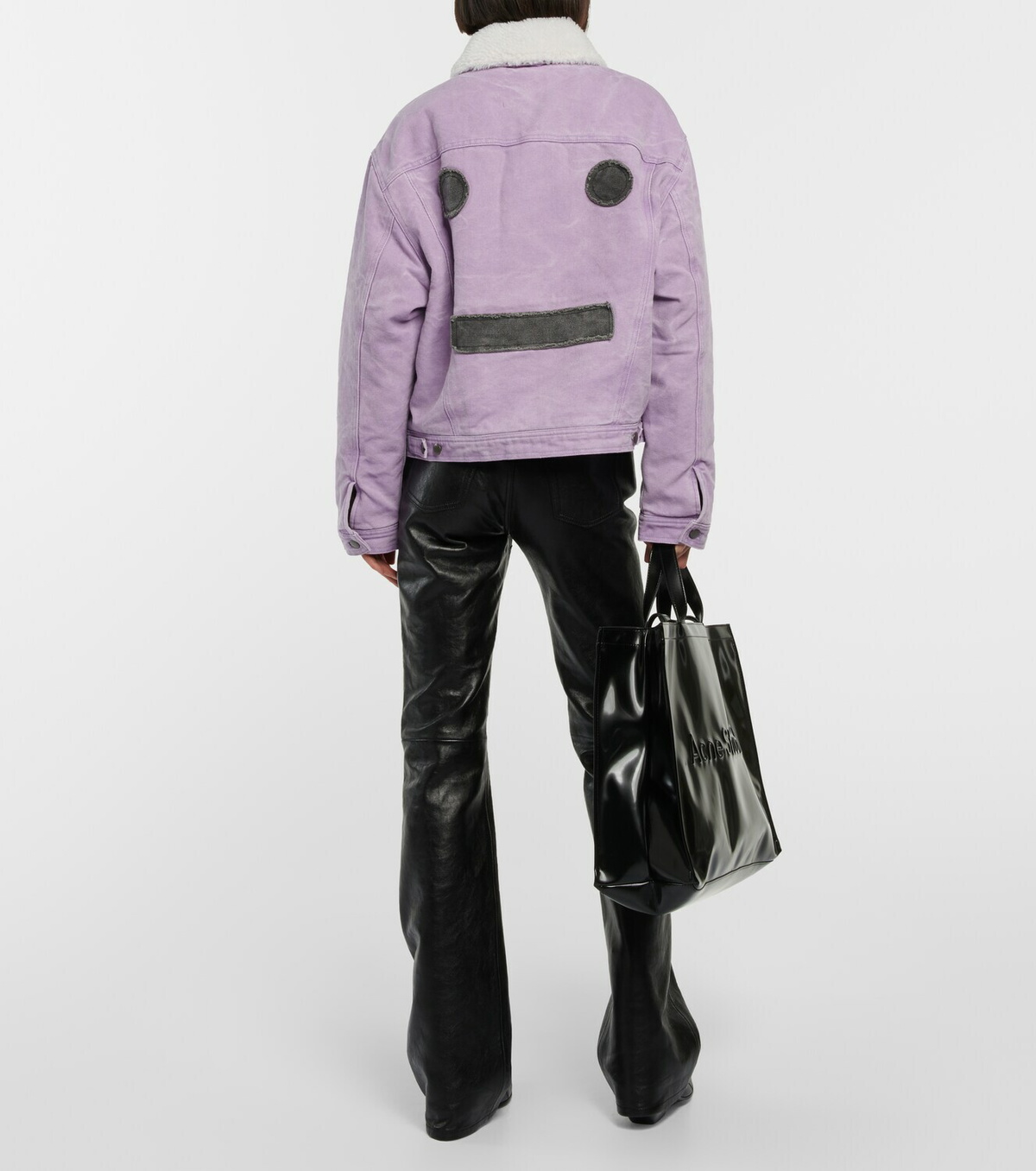 Acne Studios Faux fur-trimmed denim jacket Acne Studios