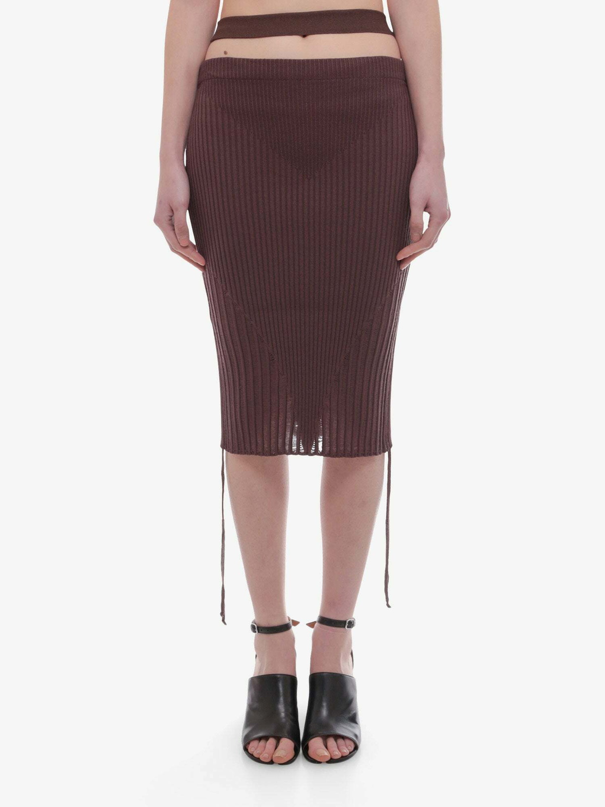 Andrea Adamo Skirt Brown Womens Andrea Adamo