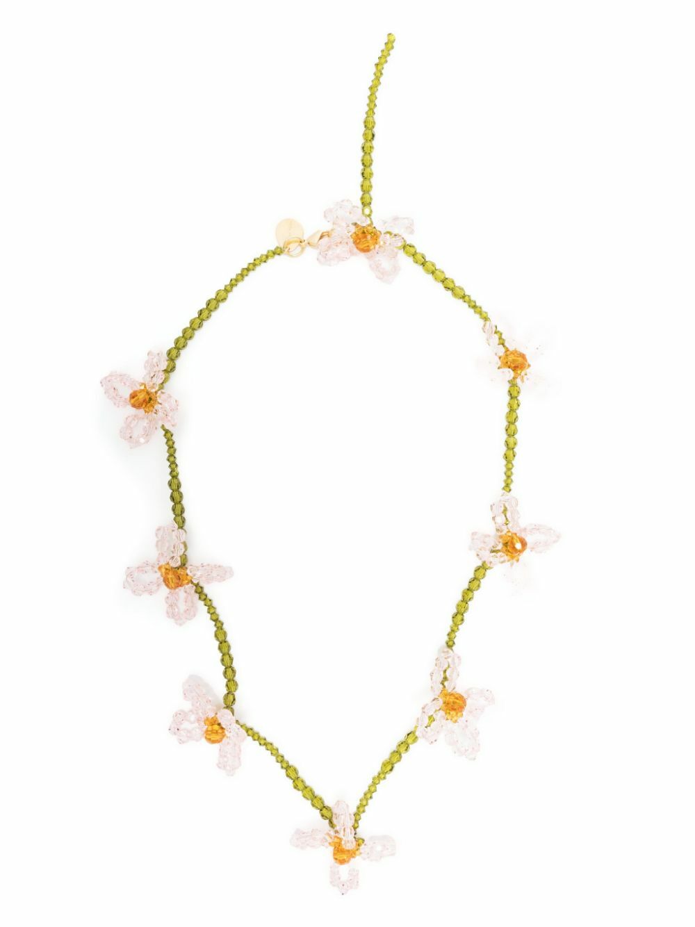 SIMONE ROCHA - Crystal Beaded Flower Necklace Simone Rocha