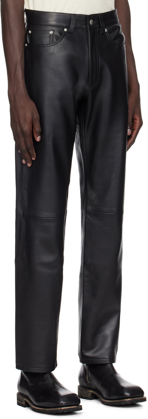 CMMN SWDN Black Joe Leather Pants CMMN SWDN