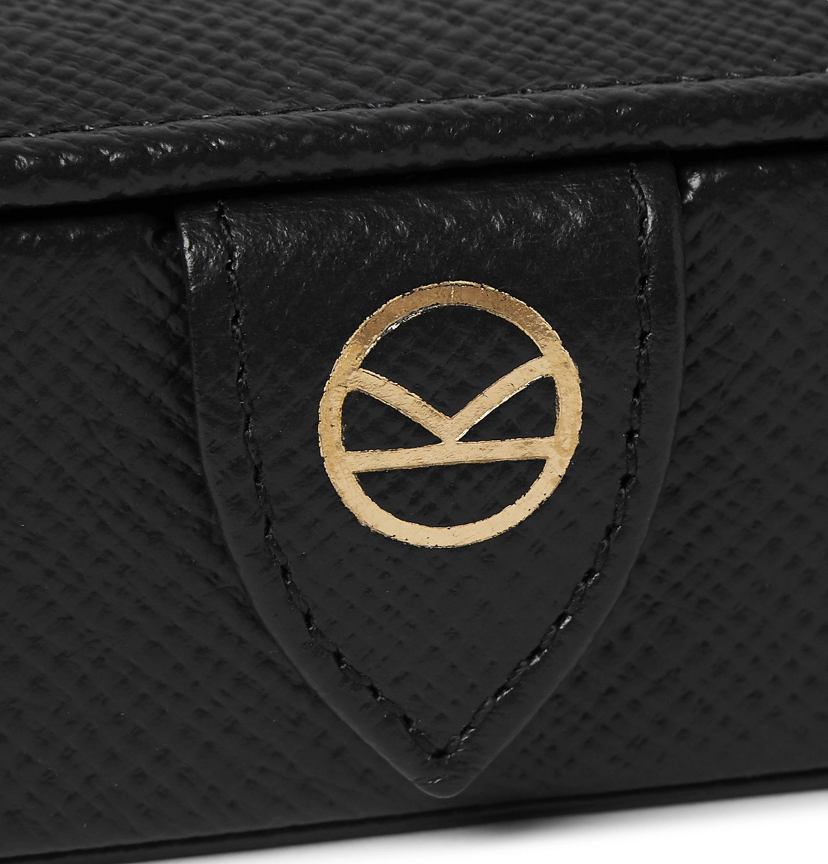 Kingsman - Smythson Panama Cross-Grain Leather Cufflink Box - Blue Kingsman
