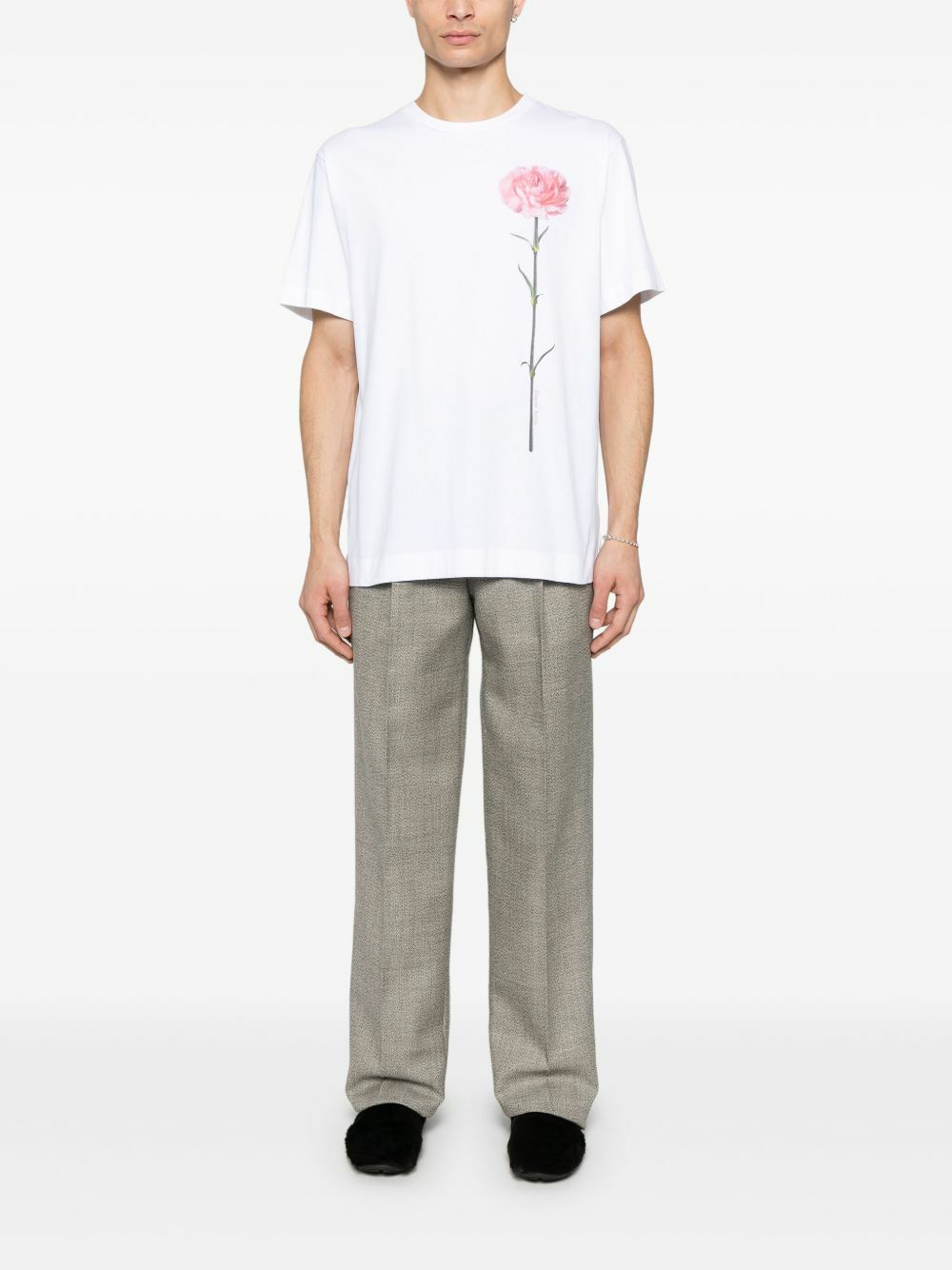 Simone Rocha Carnation-Print T-Shirt Simone Rocha