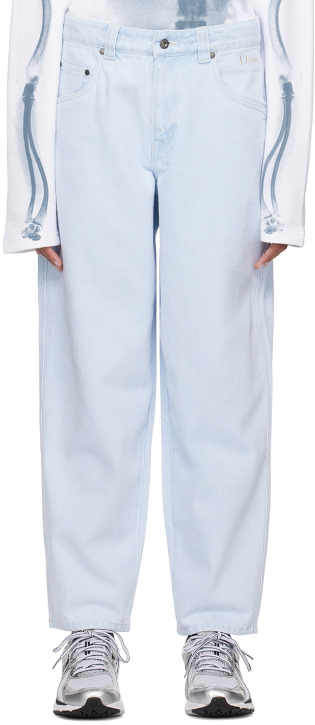 Dime Blue Embroidered Jeans Dime