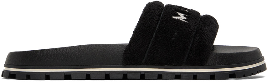 Marc Jacobs Black 'The Terry Slide' Sandals Marc Jacobs