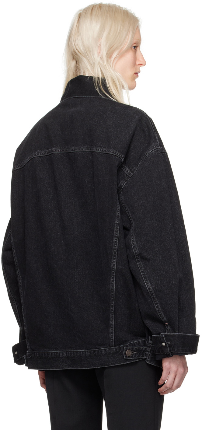 Acne Studios Black Oversized Denim Jacket Acne Studios