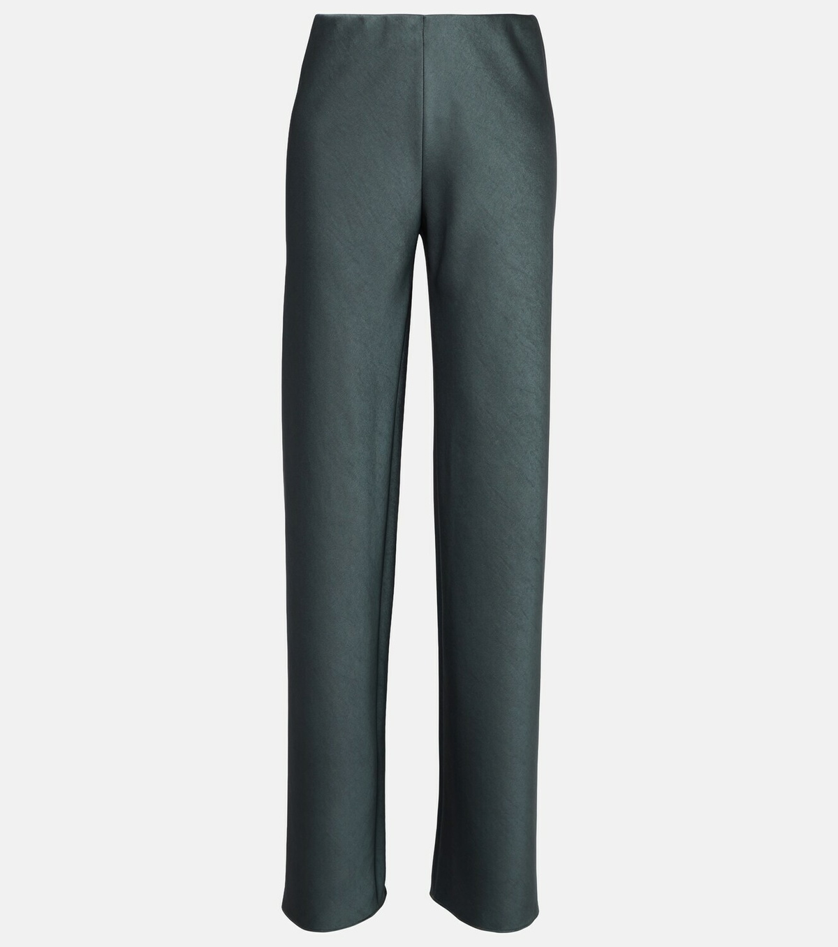 Vince High-rise satin straight pants Vince