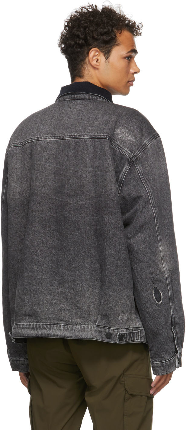 Boss Grey Denim Liberty Jacket BOSS