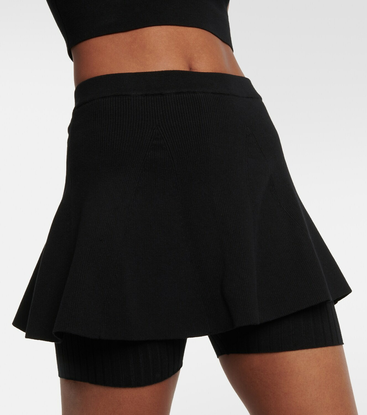 Live The Process - Alba ribbed-knit skort Live the Process