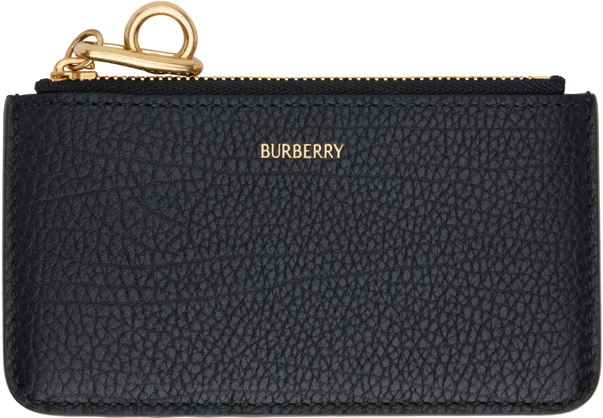 Burberry Black Rocking Horse Zip Card Holder Burberry