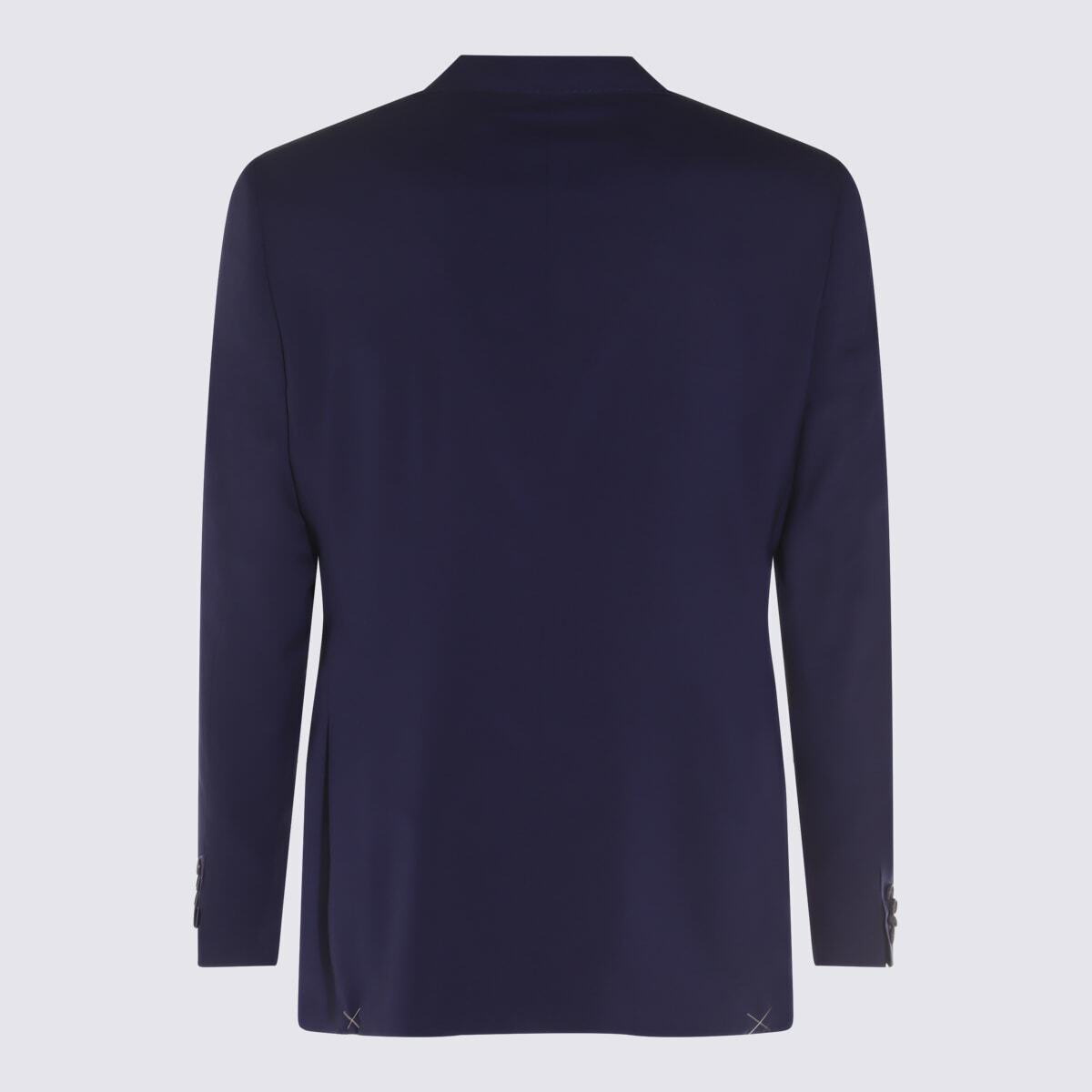 Canali Blue Wool Suits Canali