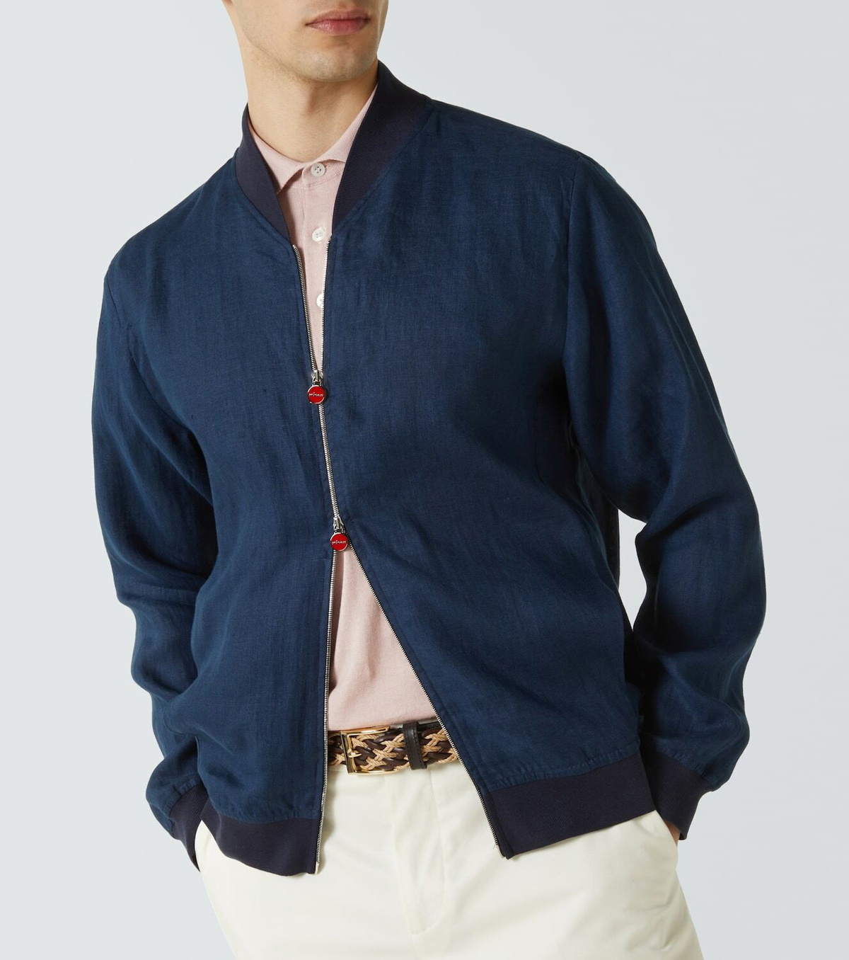 Kiton Linen bomber jacket Kiton