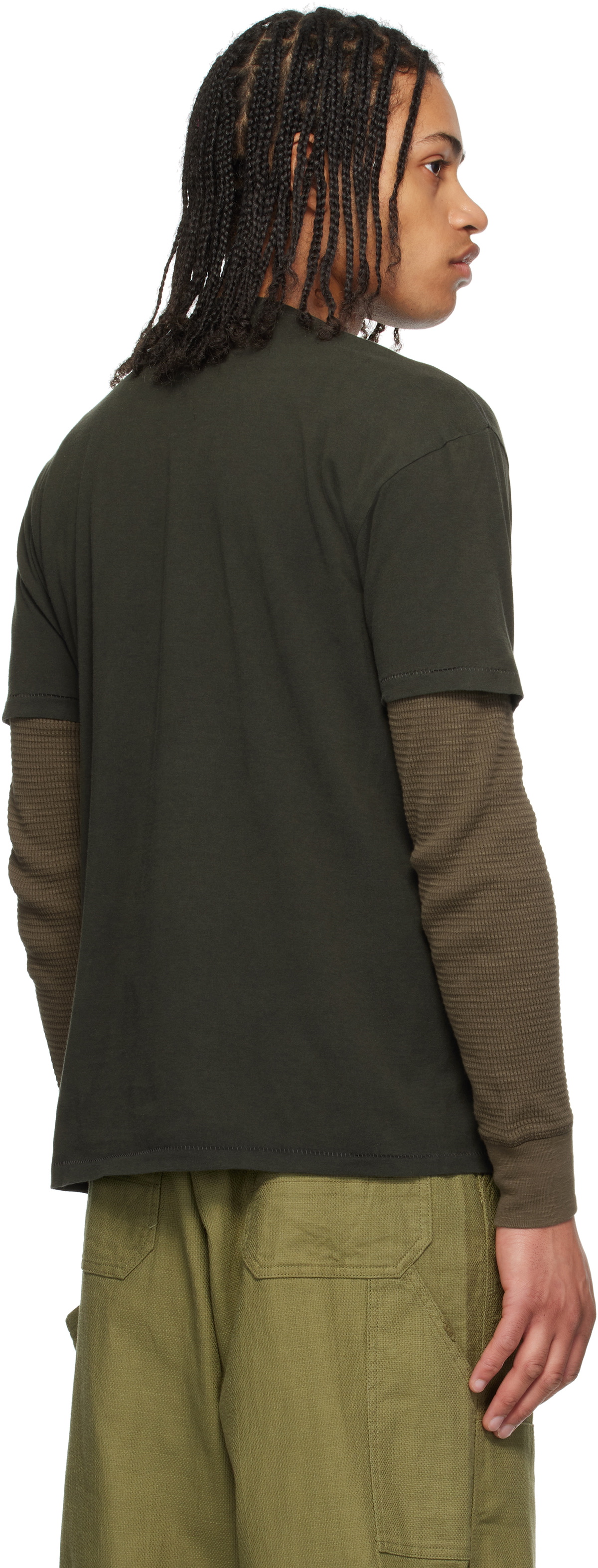 RRL Gray 'RRL' Ranch Logo T-Shirt RRL