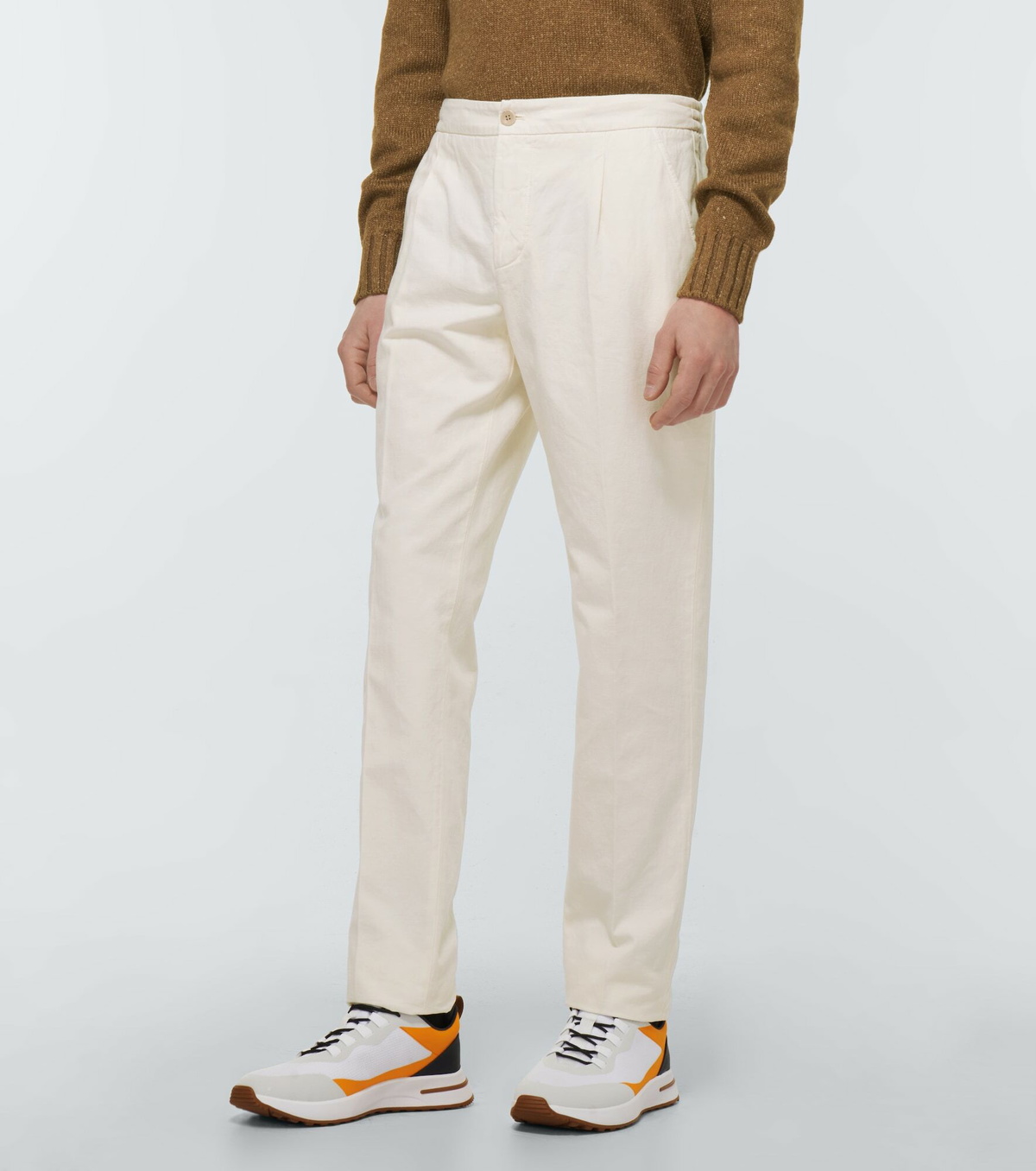 Loro Piana - Cotton and linen chinos Loro Piana