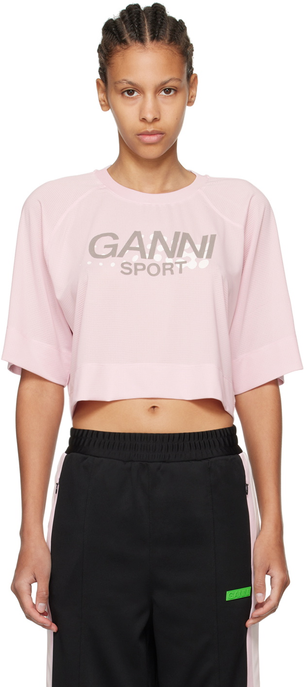 GANNI Pink Active Top GANNI