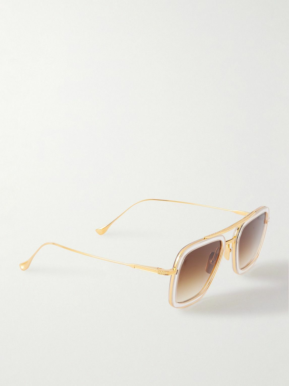 DITA - Aviator-Style Gold-Tone and Acetate Sunglasses Dita