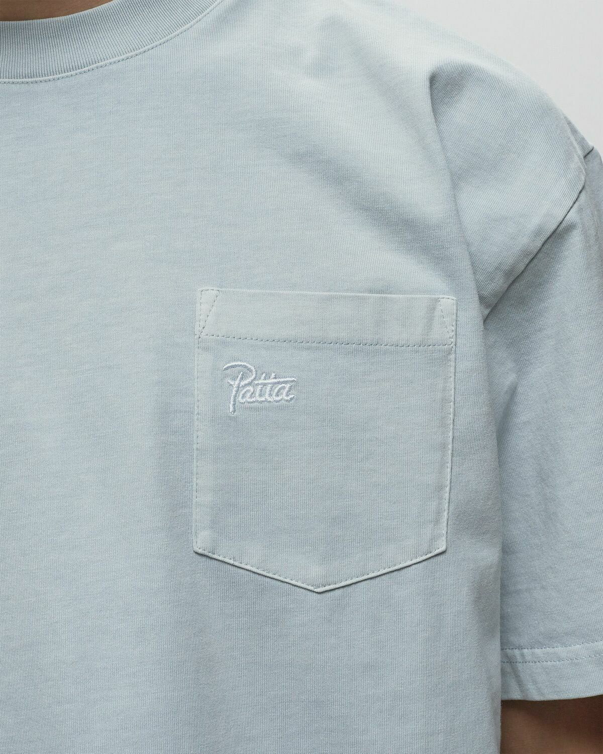 Patta Basic Washed Pocket Tee Blue - Mens - Shortsleeves Patta