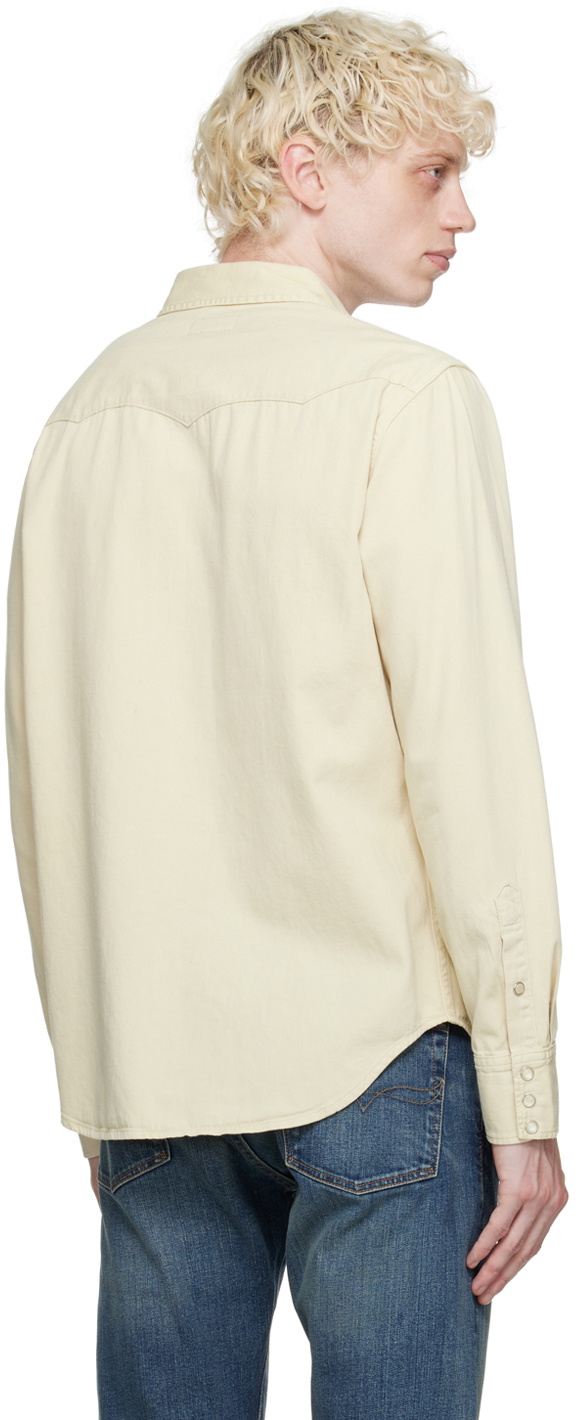 Polo Ralph Lauren Beige Western Yoke Denim Shirt Polo Ralph Lauren