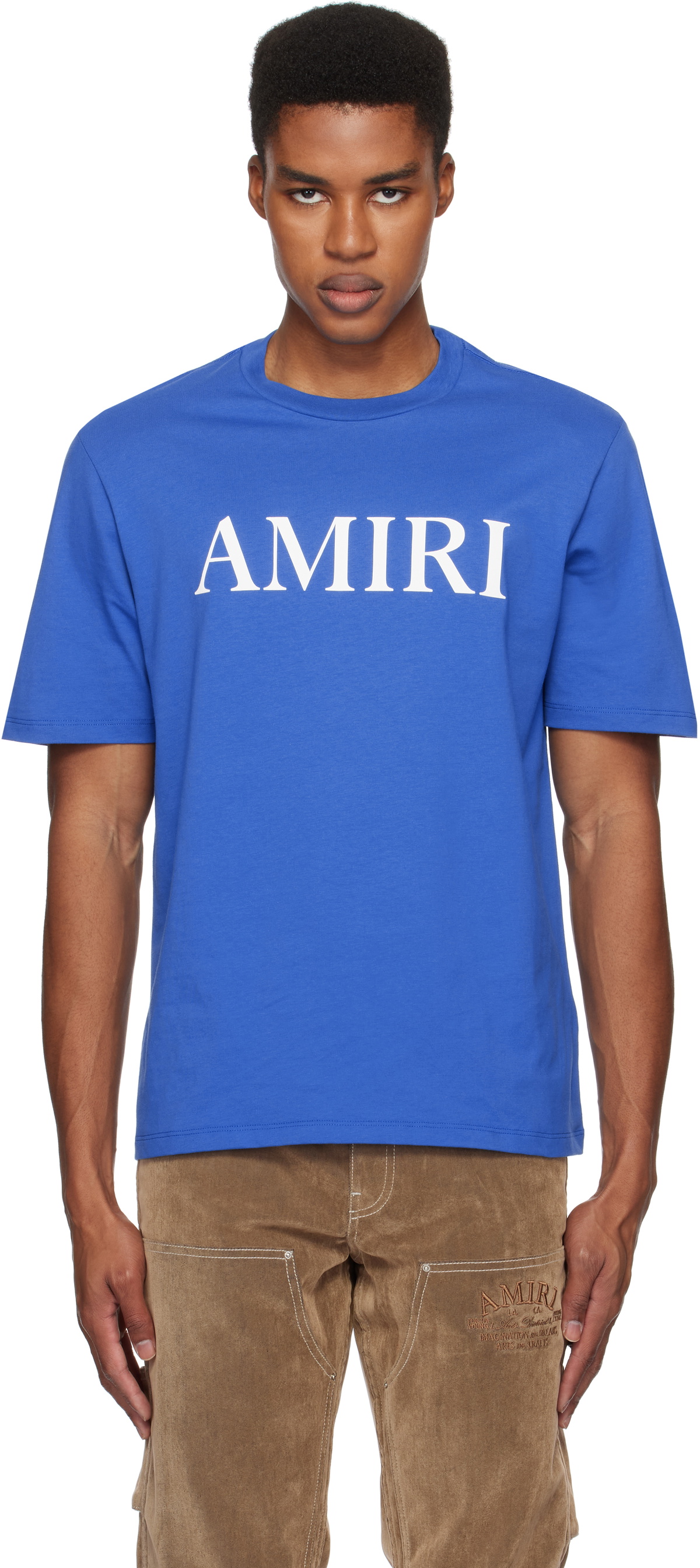 AMIRI Blue 'AMIRI' Core Logo T-shirt Amiri