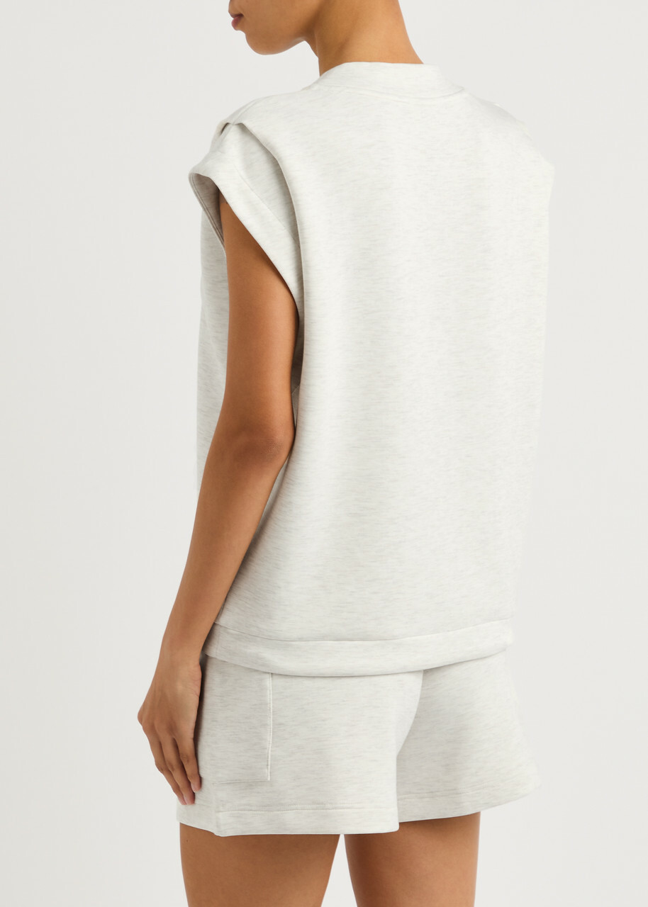 Varley Otis Stretch-jersey Vest Ivory Varley