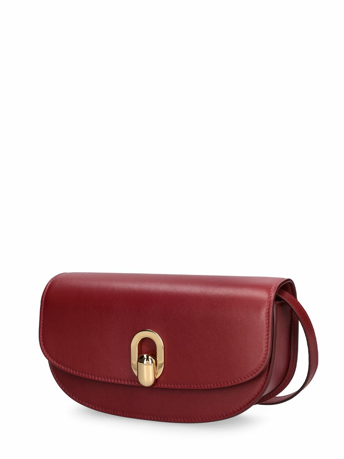 SAVETTE The Tondo Crescent Leather Shoulder Bag Savette