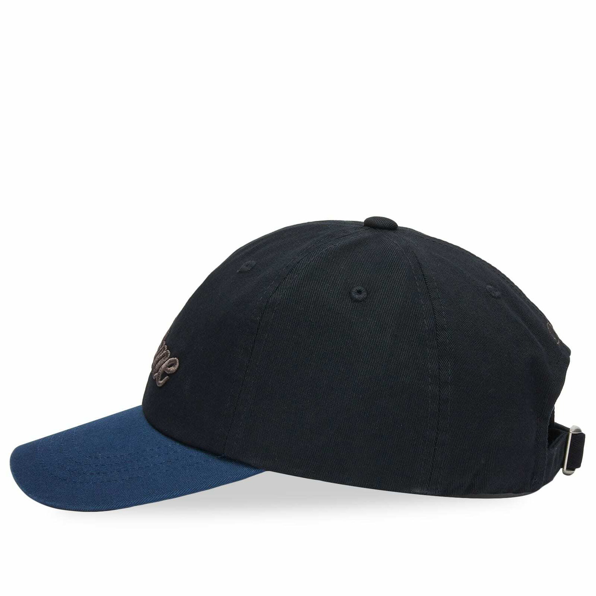 Dime Men's Cursive Low Pro Cap in Black/Midnight Dime