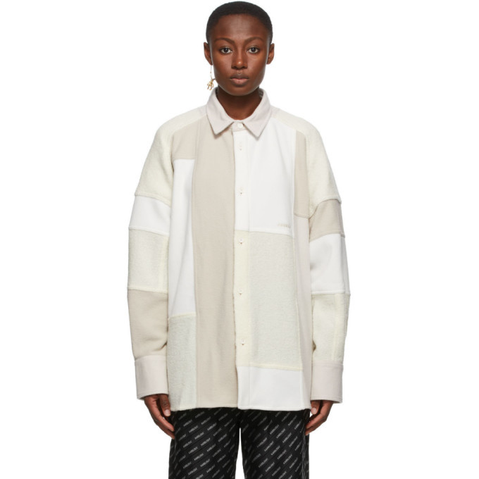 Ambush Off-White Patchwork Shirt Jacket Ambush