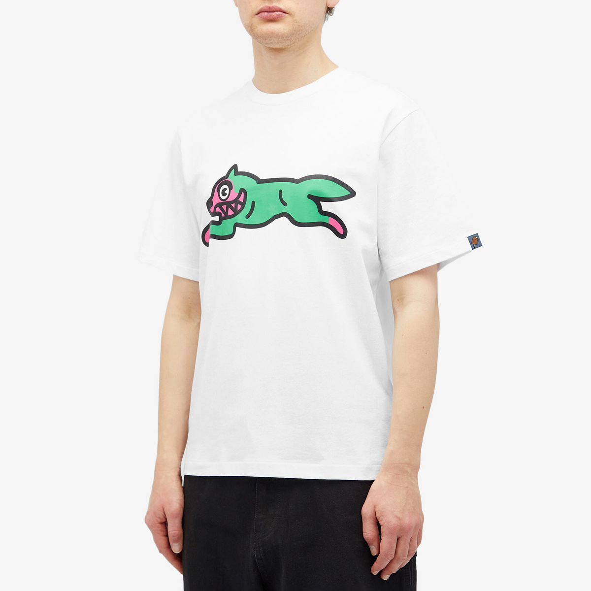 ICECREAM Men's Running Dog T-Shirt in White ICECREAM