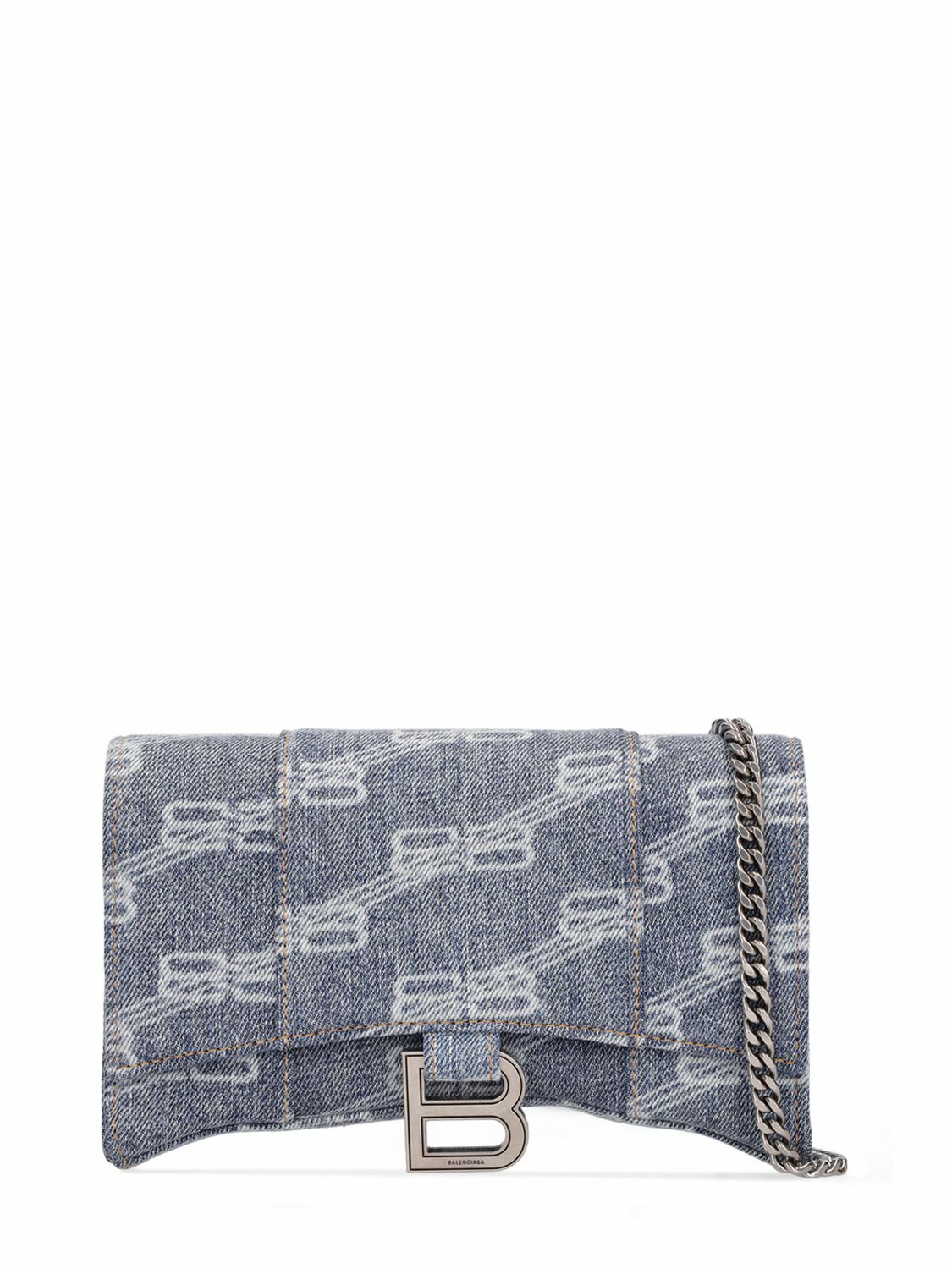 BALENCIAGA - Hourglass Canvas Chain Wallet Balenciaga