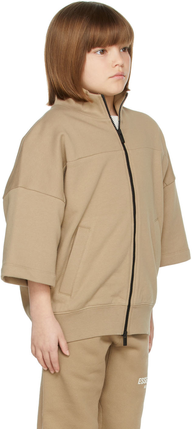 Essentials Kids Tan Three-Quarter Sleeve Jacket Essentials