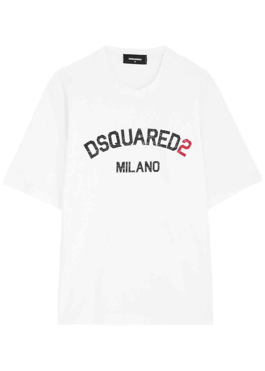 DSQUARED2 Logo-print Cotton T-shirt White Dsquared2