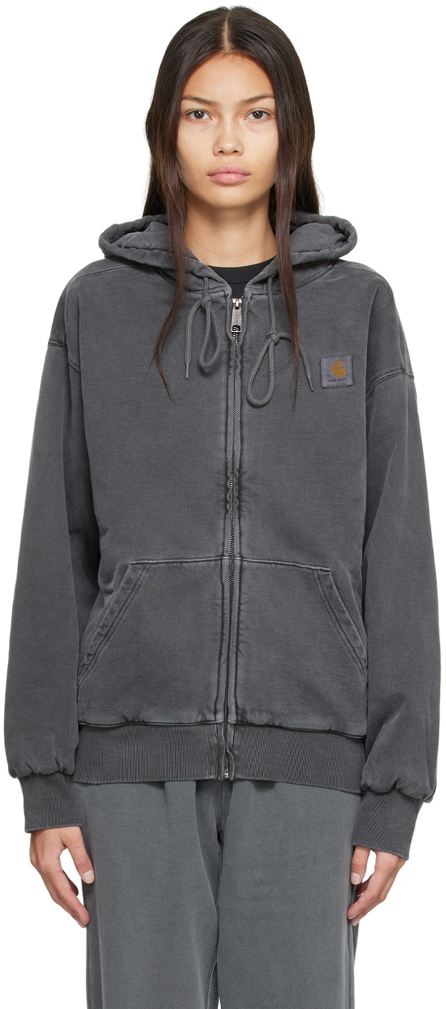 Carhartt Work In Progress Gray Hooded Vista Jacket Carhartt WIP