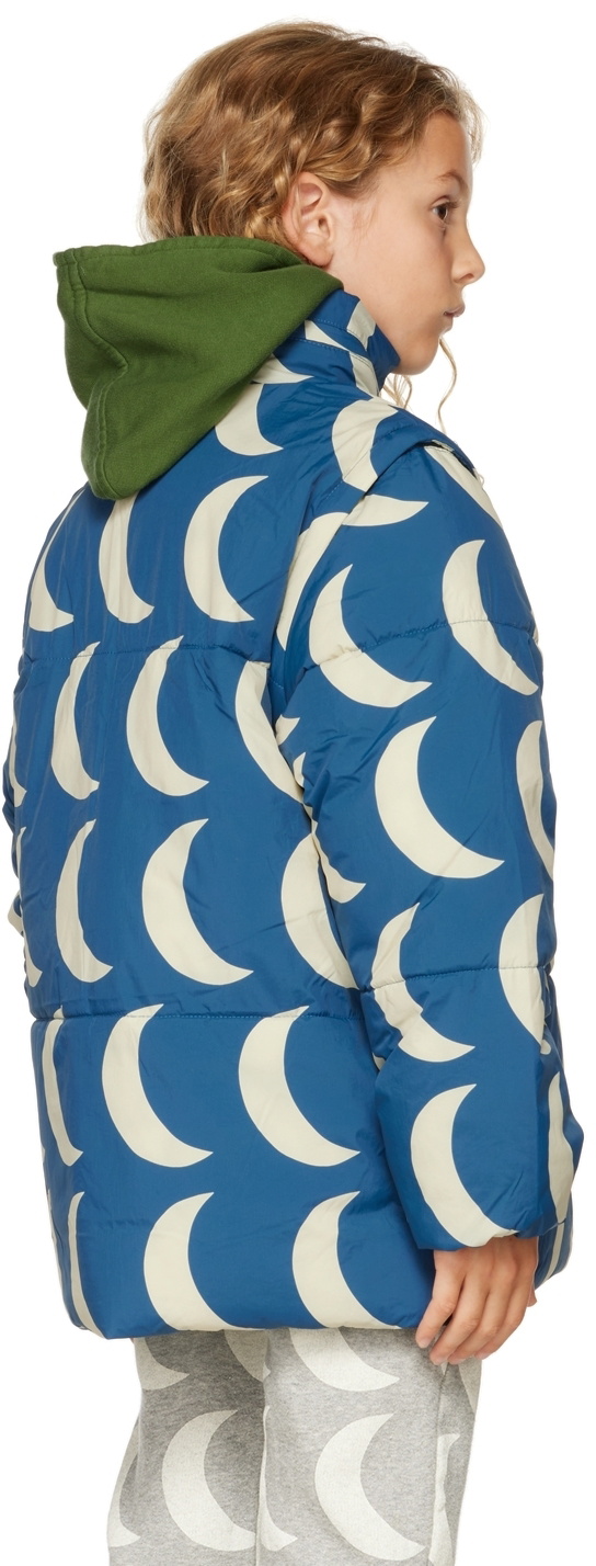 Bobo Choses Kids Gray Mr. Moon Big Insulated Jacket Bobo Choses