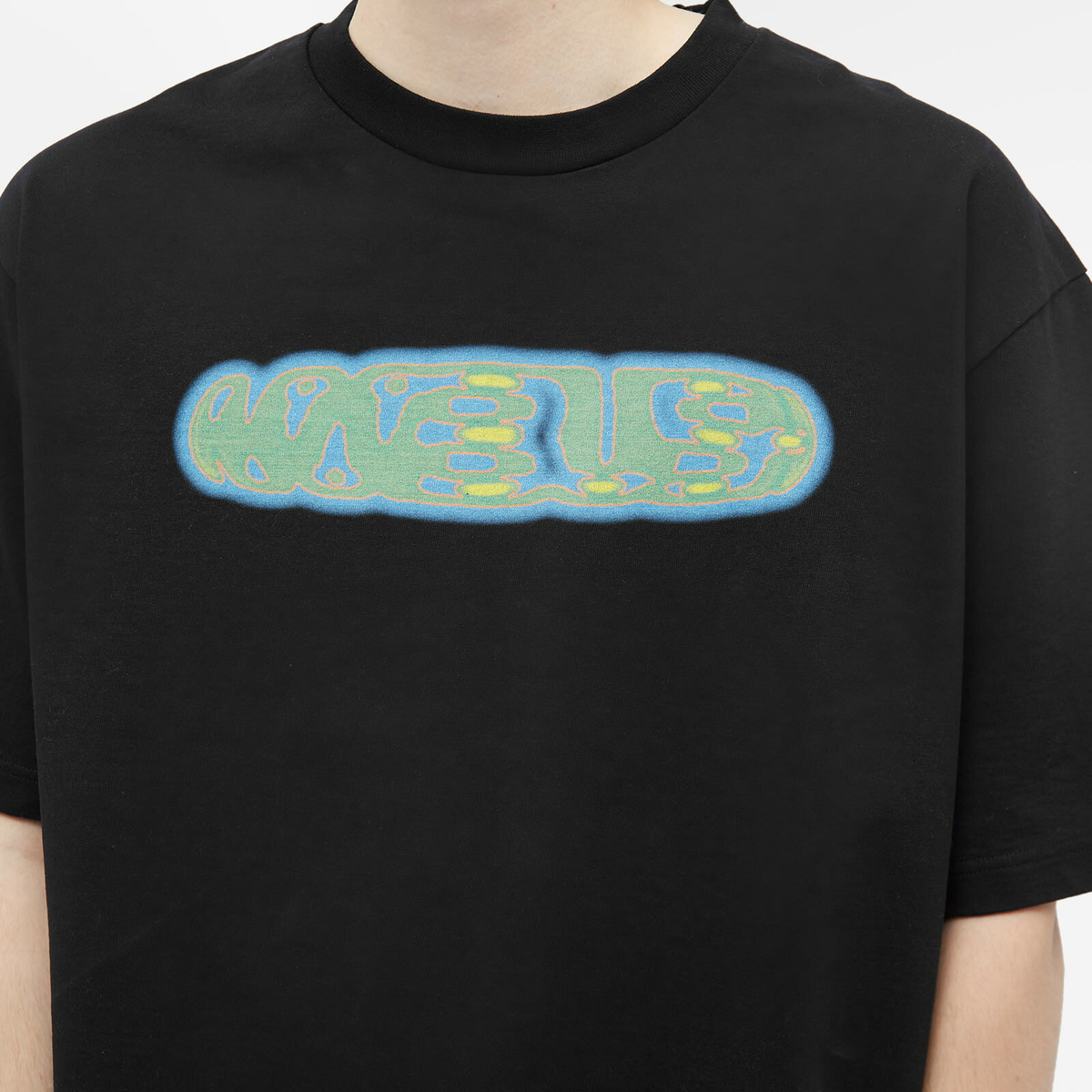 Ambush Men's Spray Paint T-Shirt in Black Green Ambush