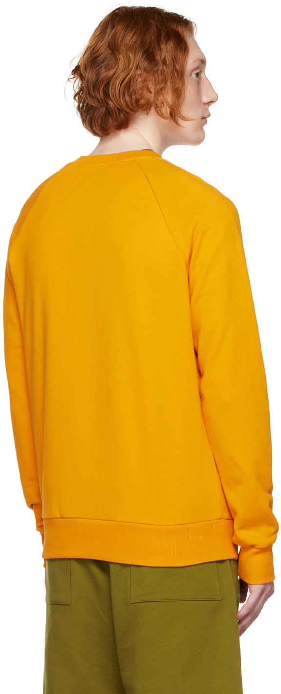 Balmain Orange Flocked Sweatshirt Balmain