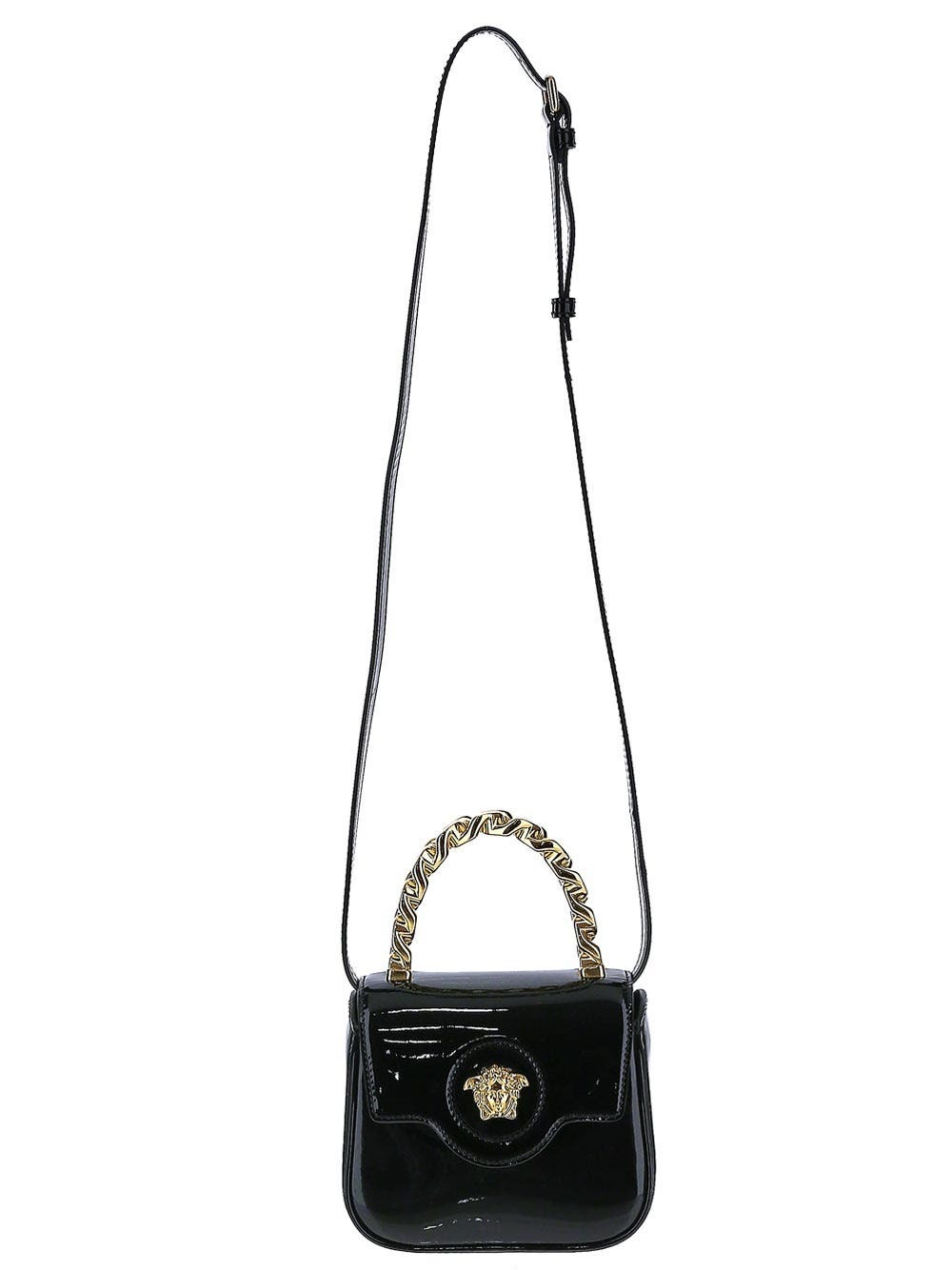 Versace La Medusa Patent Mini Bag Versace