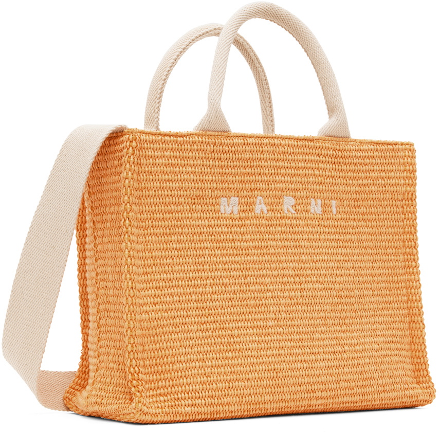 Marni Orange Small East West Tote Marni