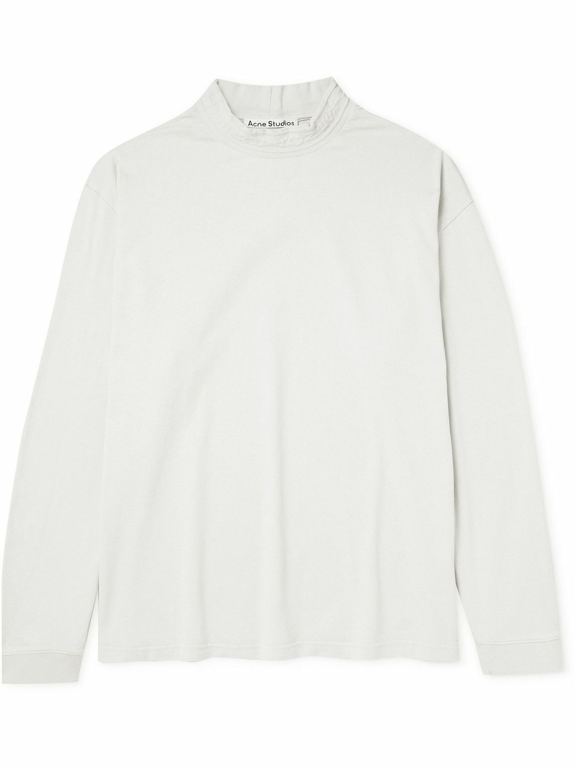 Acne Studios - Enick Chain Cotton-Jersey Sweatshirt - White Acne Studios