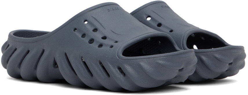 Crocs Gray Echo Slides Crocs
