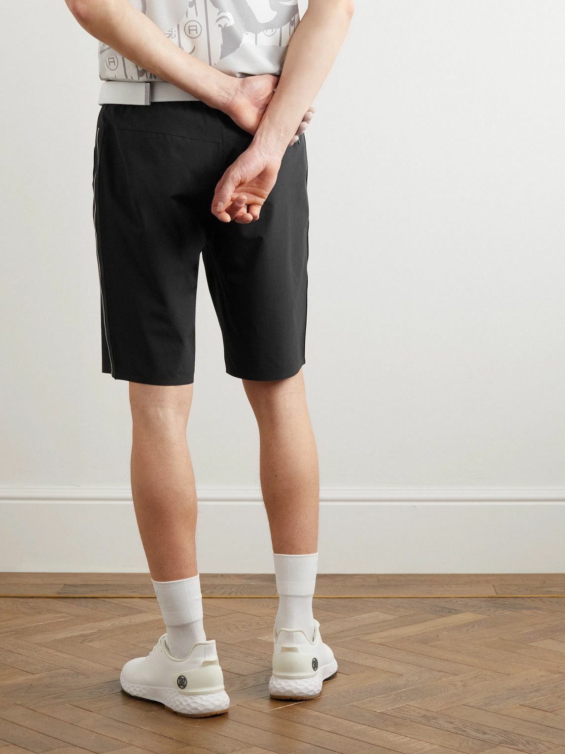 Bogner - Vilson Straight-Leg Stretch-Shell Golf Shorts - Black Bogner