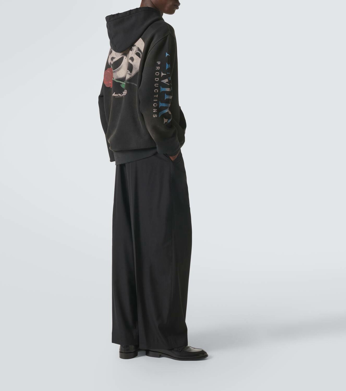 Amiri Theatre Masks cotton jersey hoodie Amiri