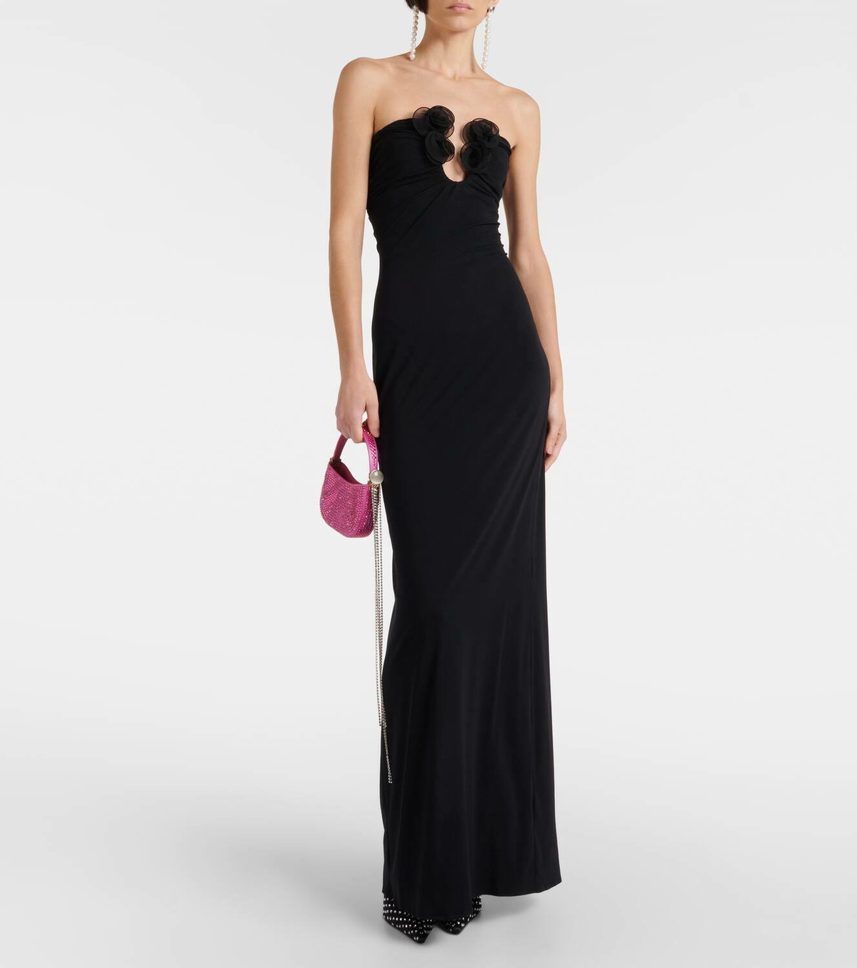 Magda Butrym Floral-appliqué maxi dress Magda Butrym