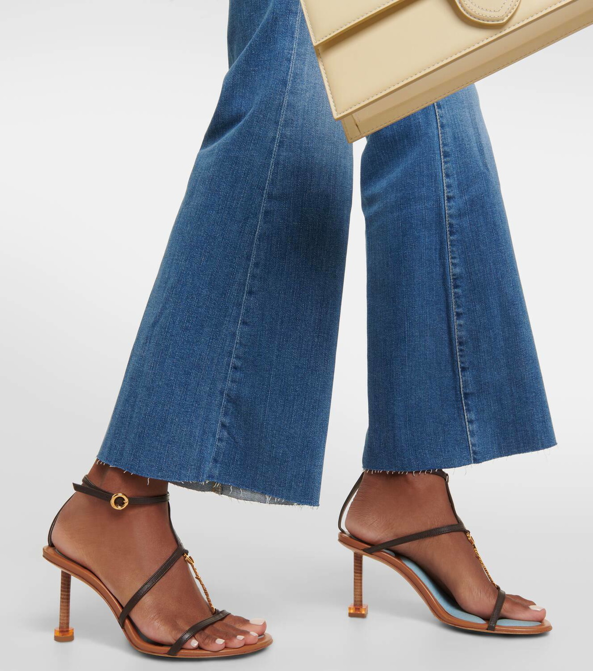 Frame Le Easy Flare Raw Fray flared jeans Frame Denim