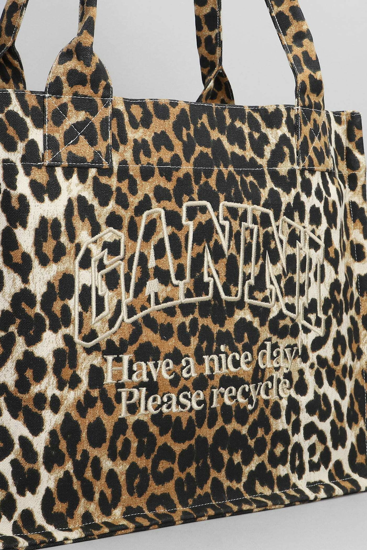 Ganni Large Logo Easy Printed Shopper Bag GANNI