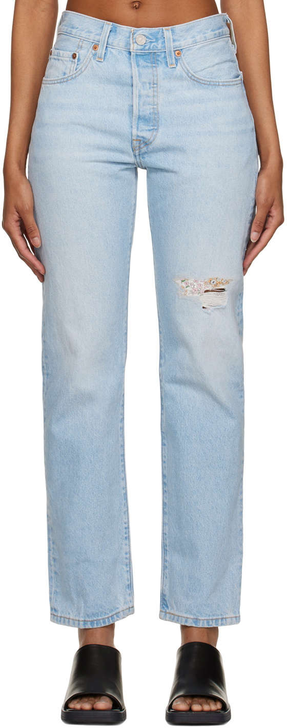 Levi's Blue 501 Original Jeans Levi's Red