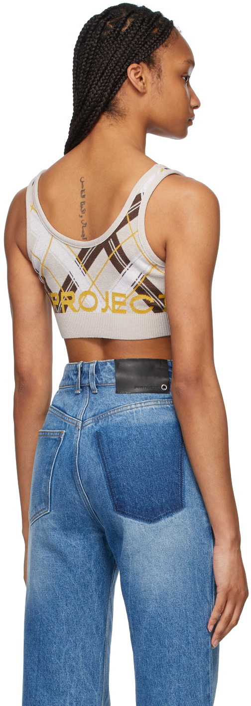 Y/Project Beige Knit Y Bra Y/Project