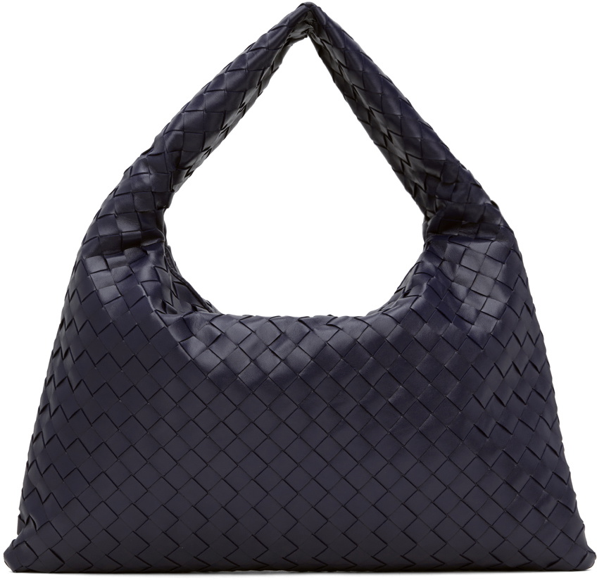 Bottega Veneta Navy Small Hop Bag Bottega Veneta