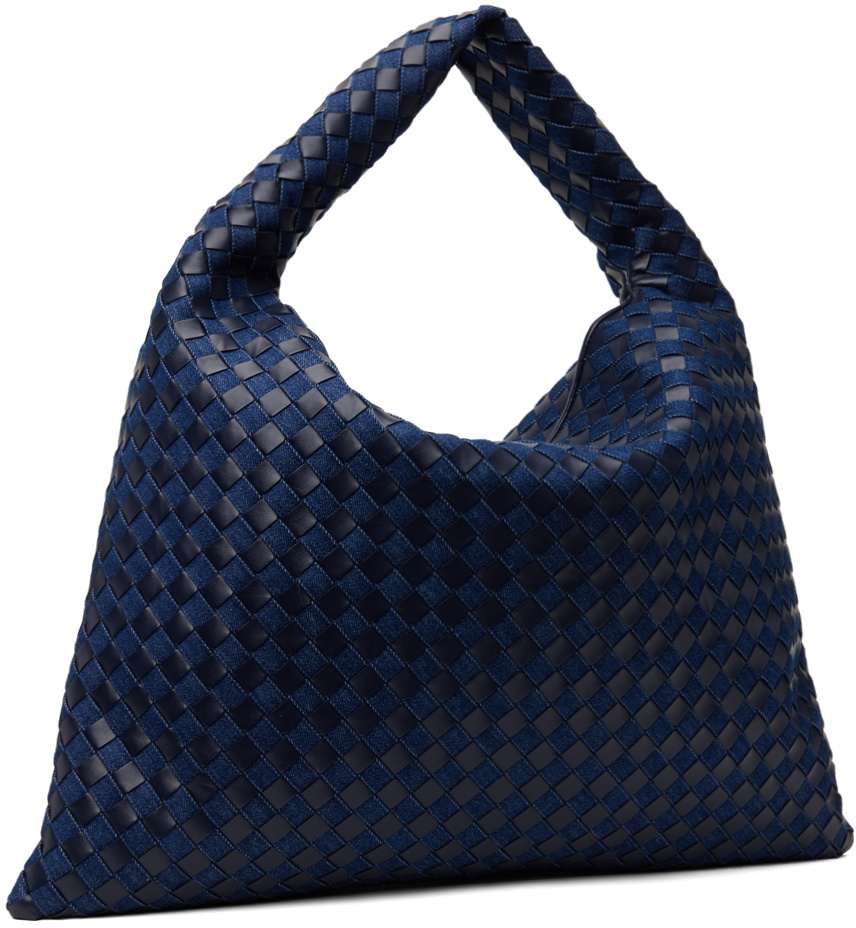 Bottega Veneta Navy Large Hop Bag Bottega Veneta