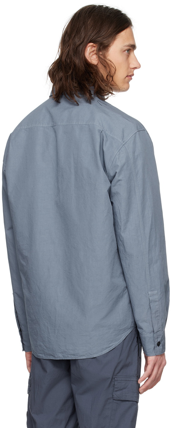 Stone Island Blue Comfortable Fit Shirt Stone Island